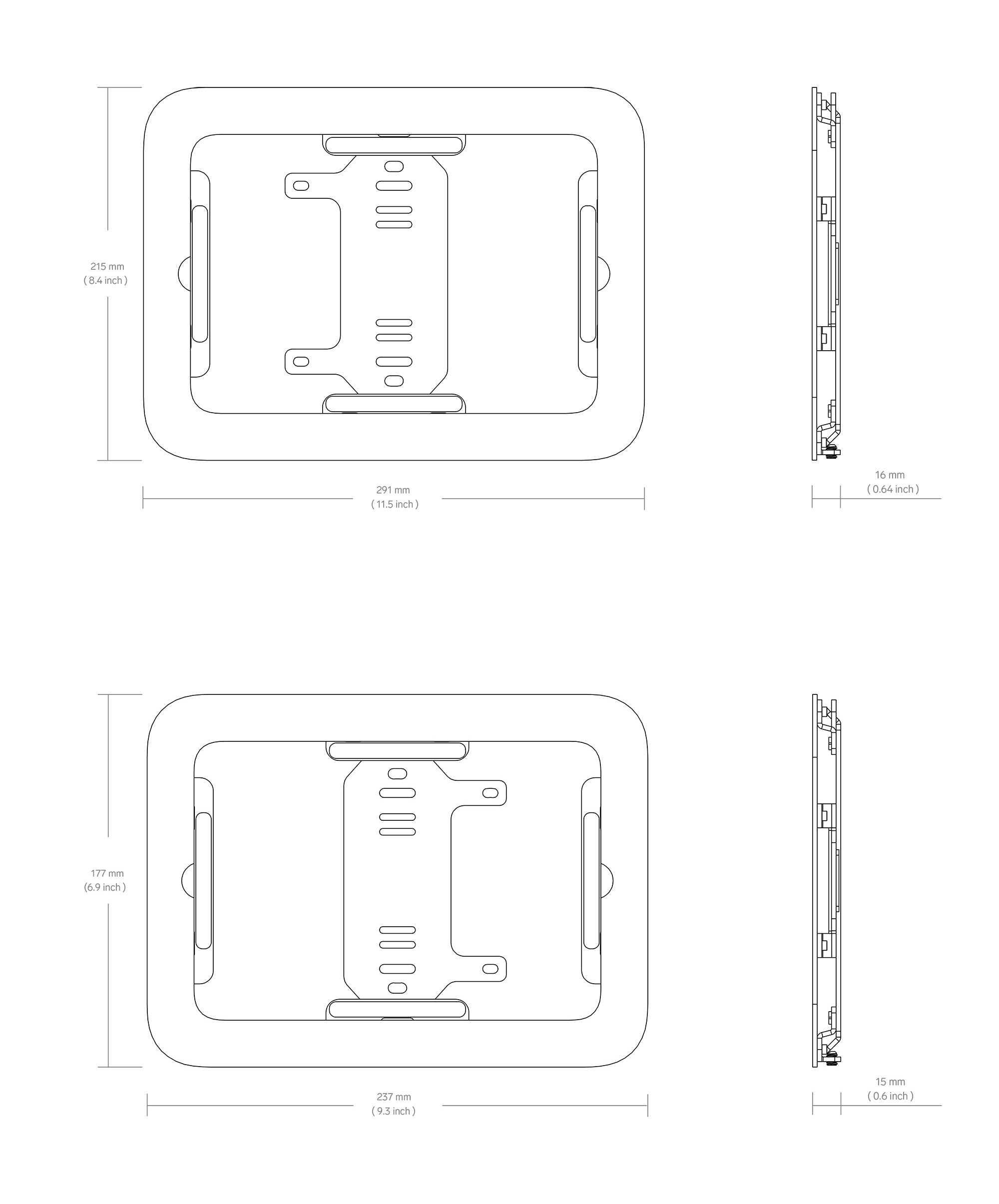 Wall Mount MX for iPad | Modern Tablet Display | Heckler